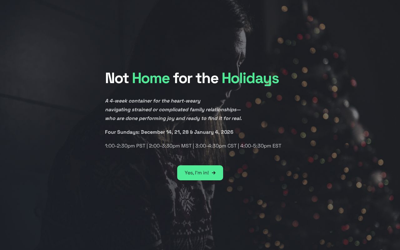 Not Home for the Holidays